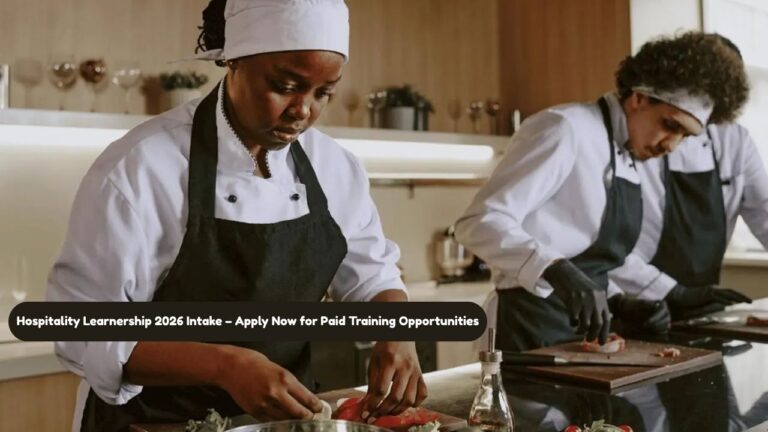 Hospitality Learnership 2026 Intake – Apply Now for Paid Training ...